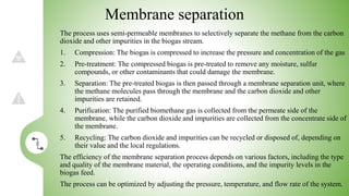 Synthesis of Bio-Methane from Organic Matter and Bio-Gas | PPTX
