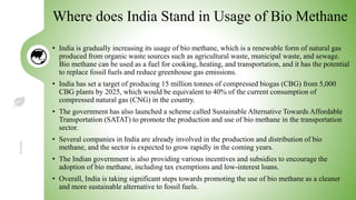 Synthesis of Bio-Methane from Organic Matter and Bio-Gas | PPTX
