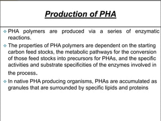 Synthesis of bioplastics | PPTX