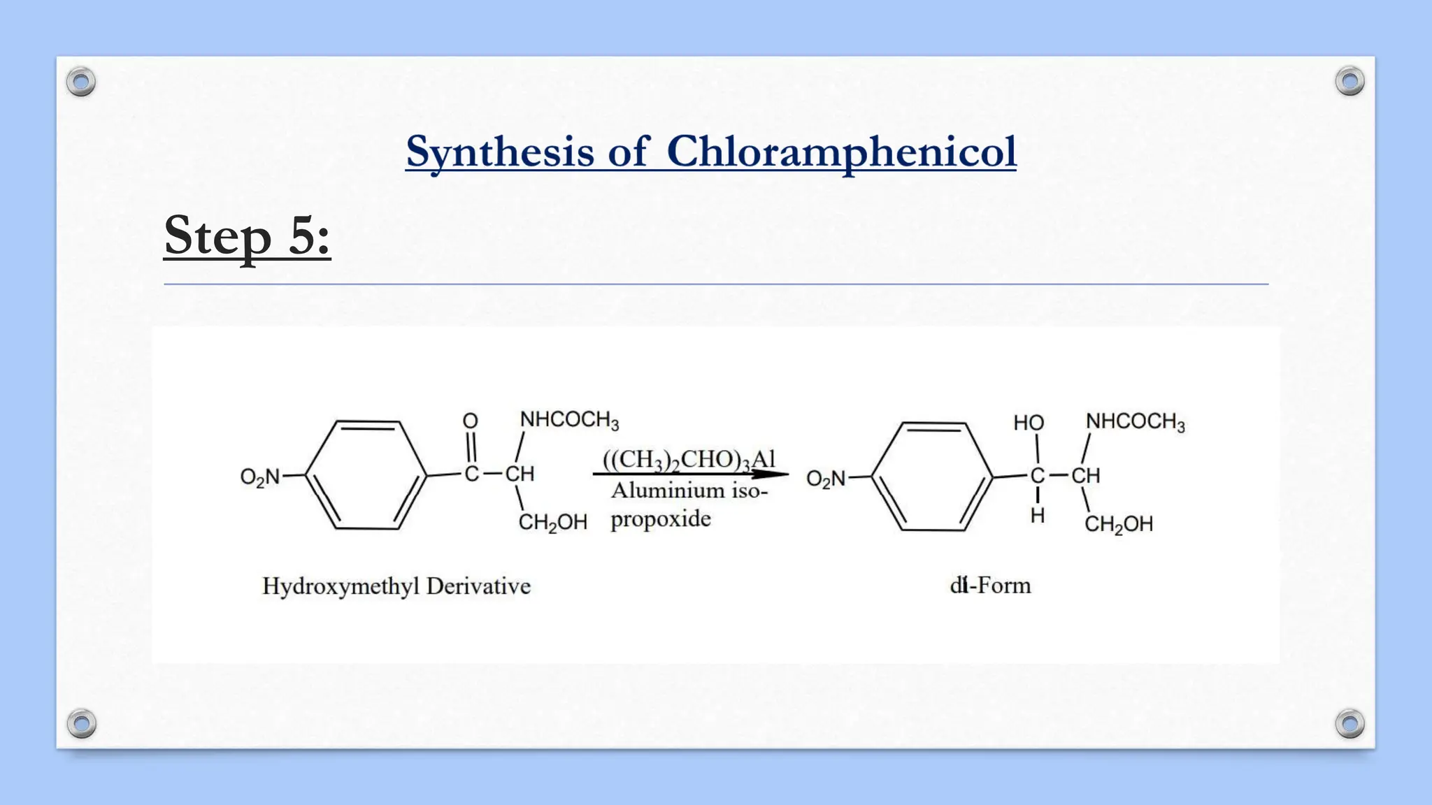 Synthesis of Chloramphenicol,uses and dose.pptx
