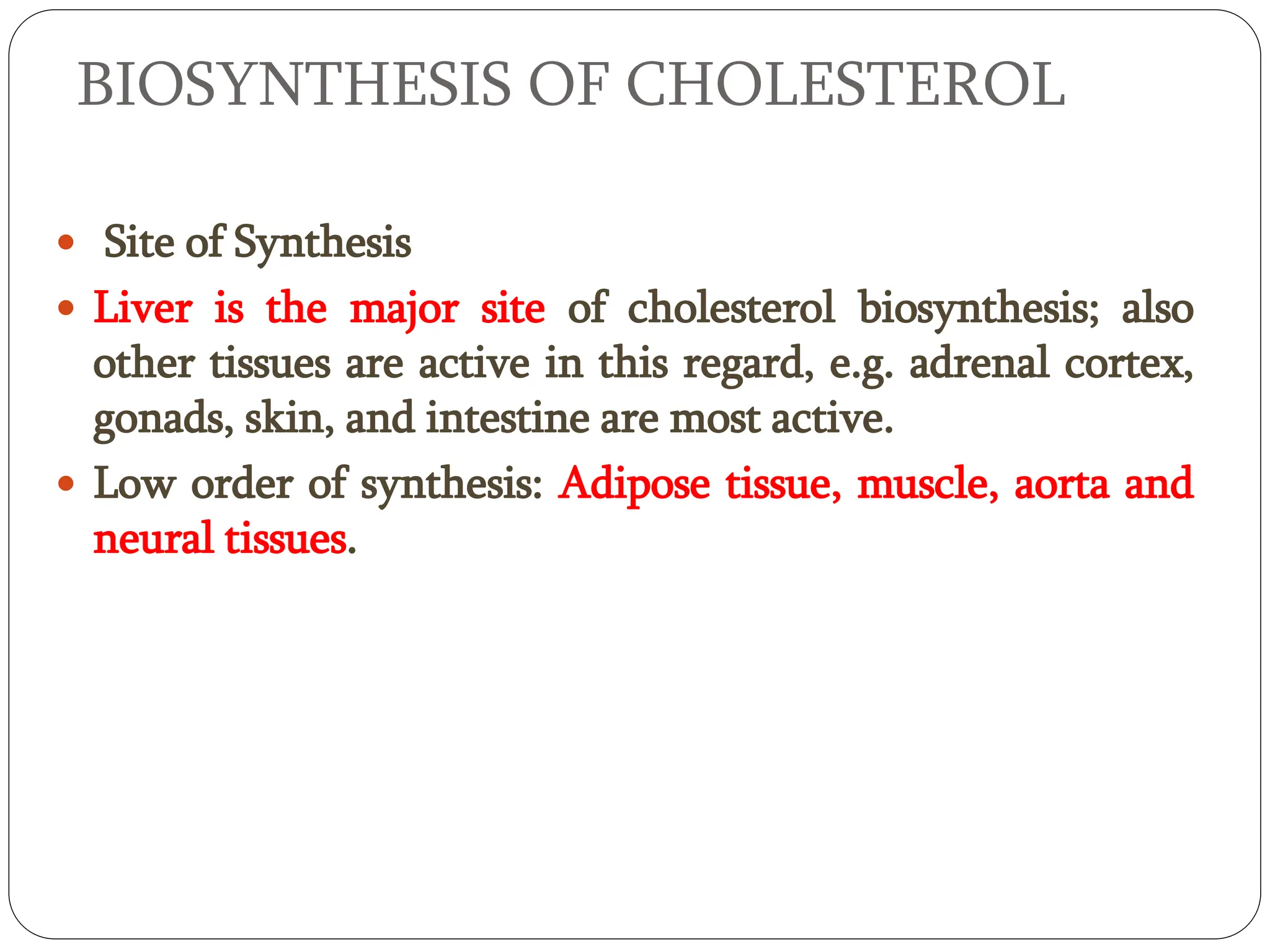 synthesis of cholesterol.pdfcfhfdhfftfgjt | PPT