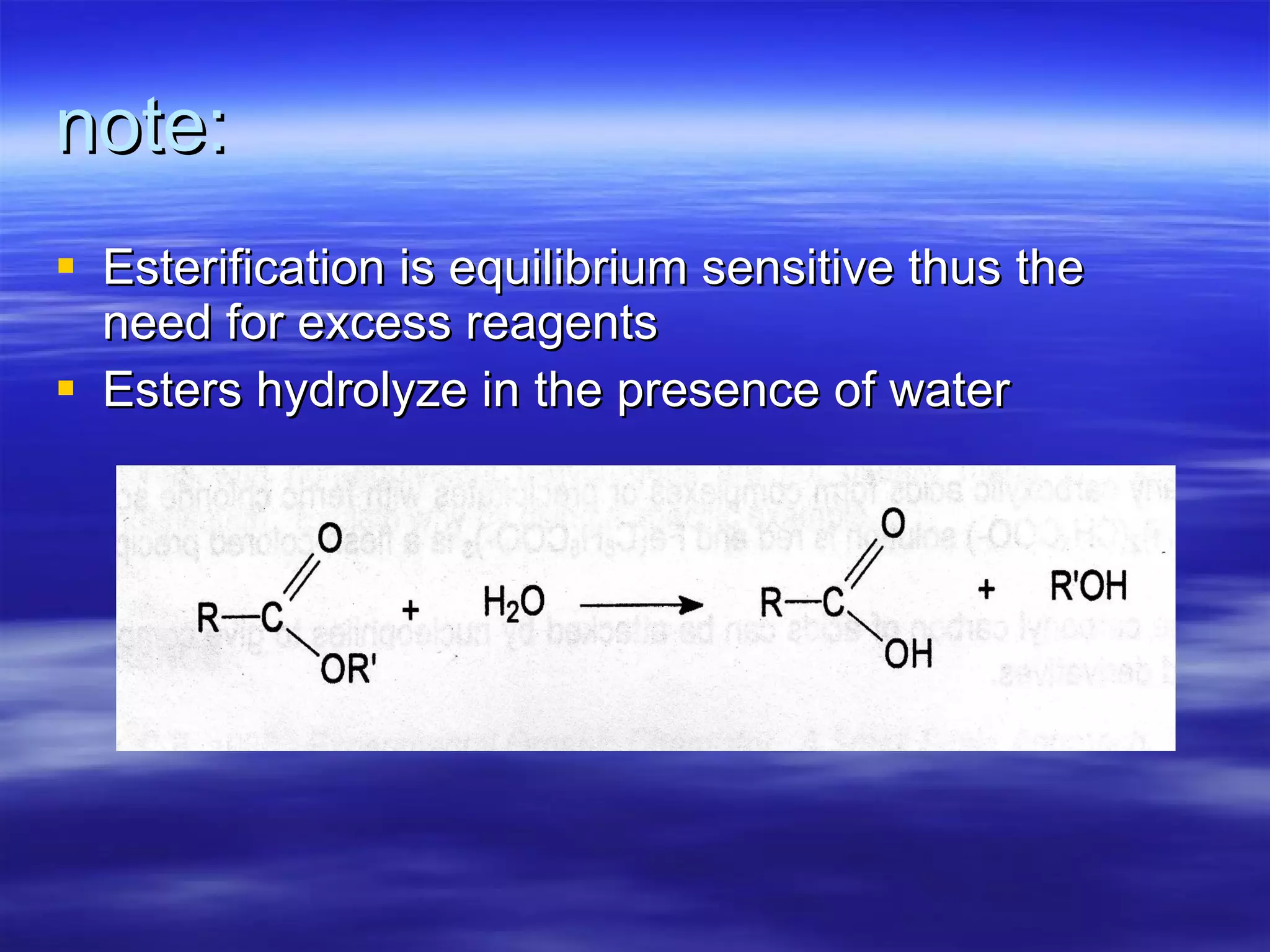 Synthesis Of Esters | PPT