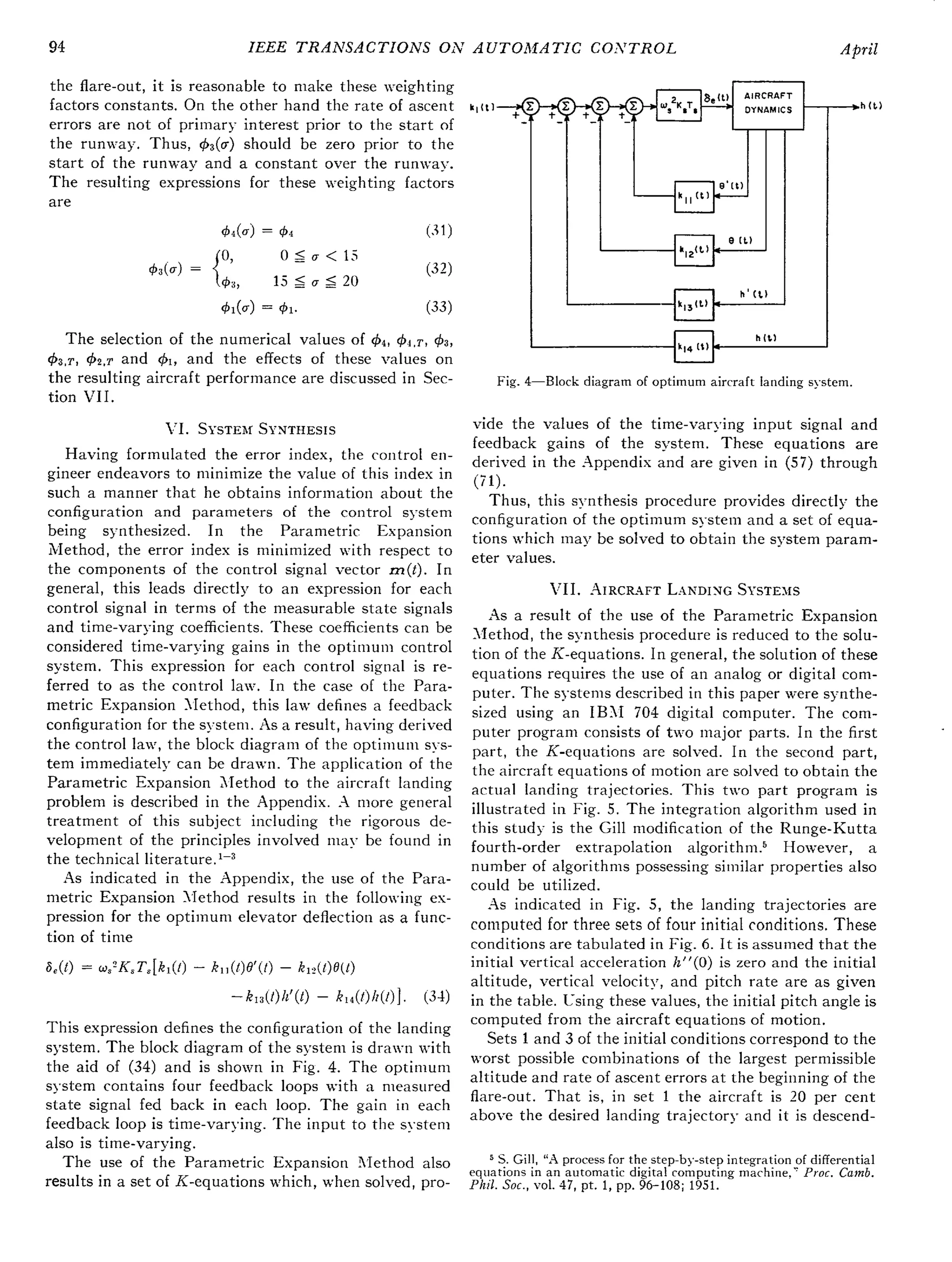 Synthesis of feedback controls using optimization theory | PDF