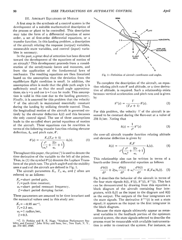 Synthesis of feedback controls using optimization theory | PDF