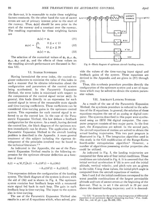 Synthesis of feedback controls using optimization theory | PDF