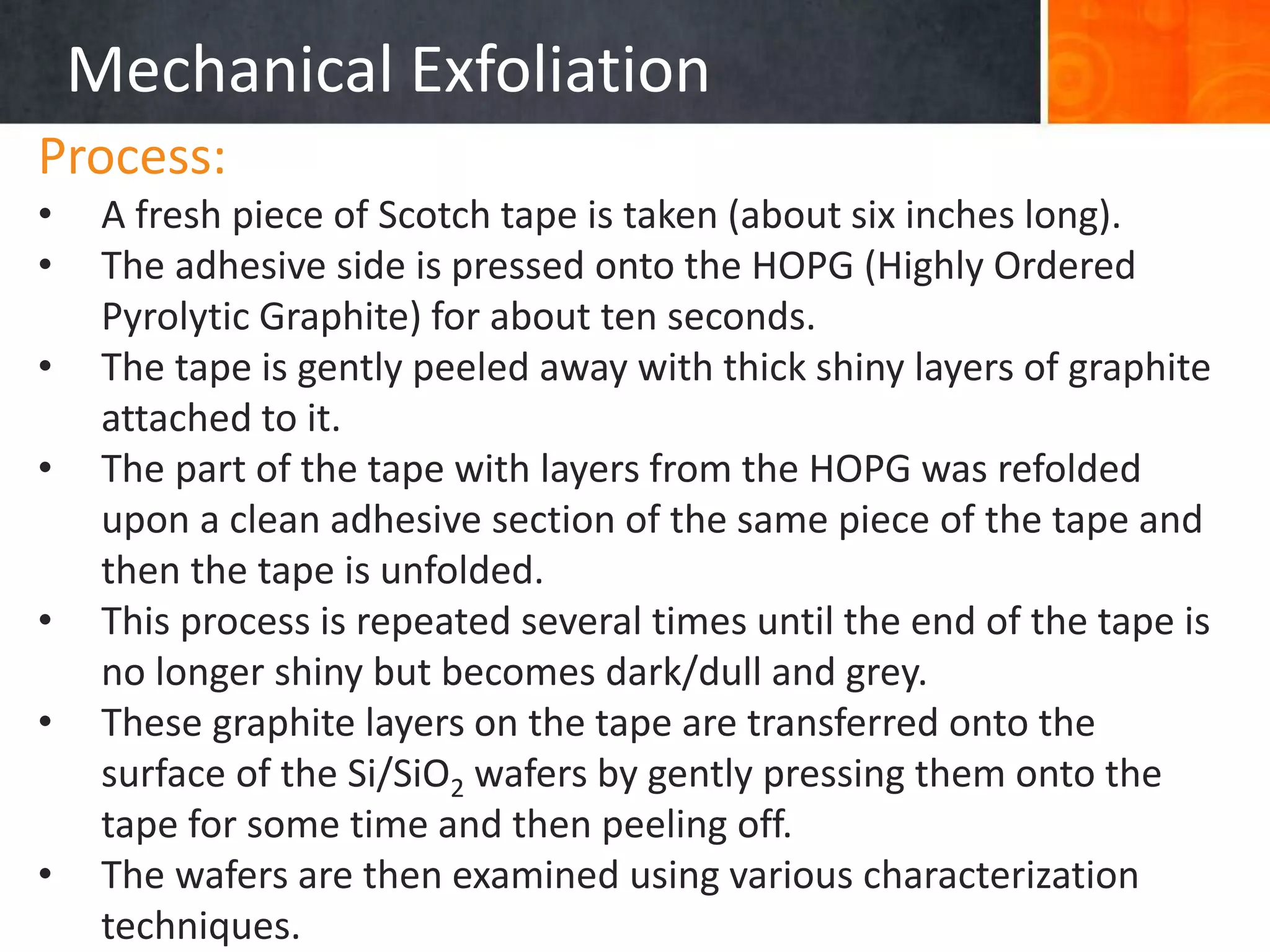 Synthesis of graphene | PPTX