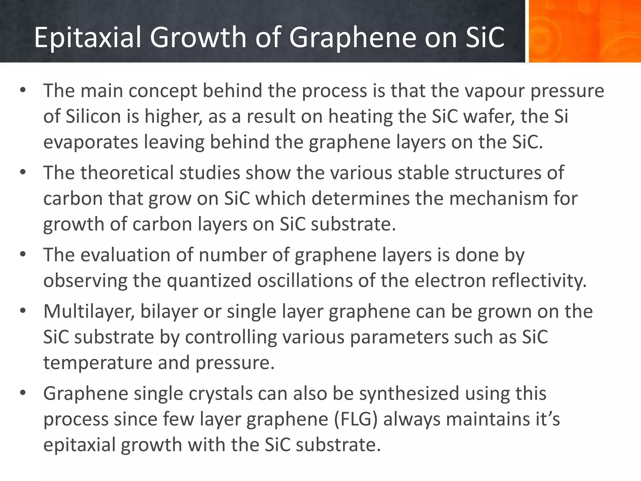 Synthesis of graphene | PPTX