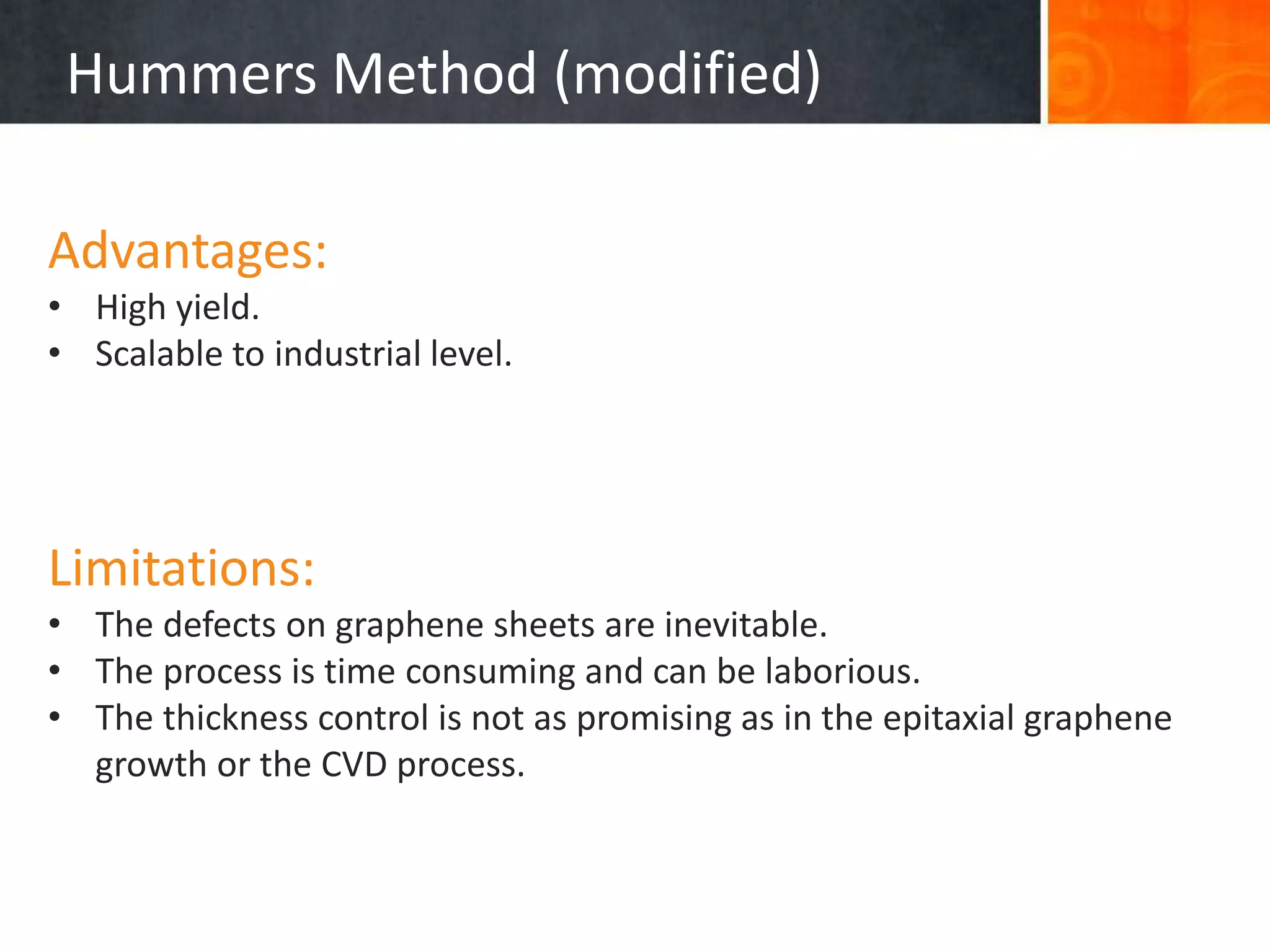 Synthesis of graphene | PPTX