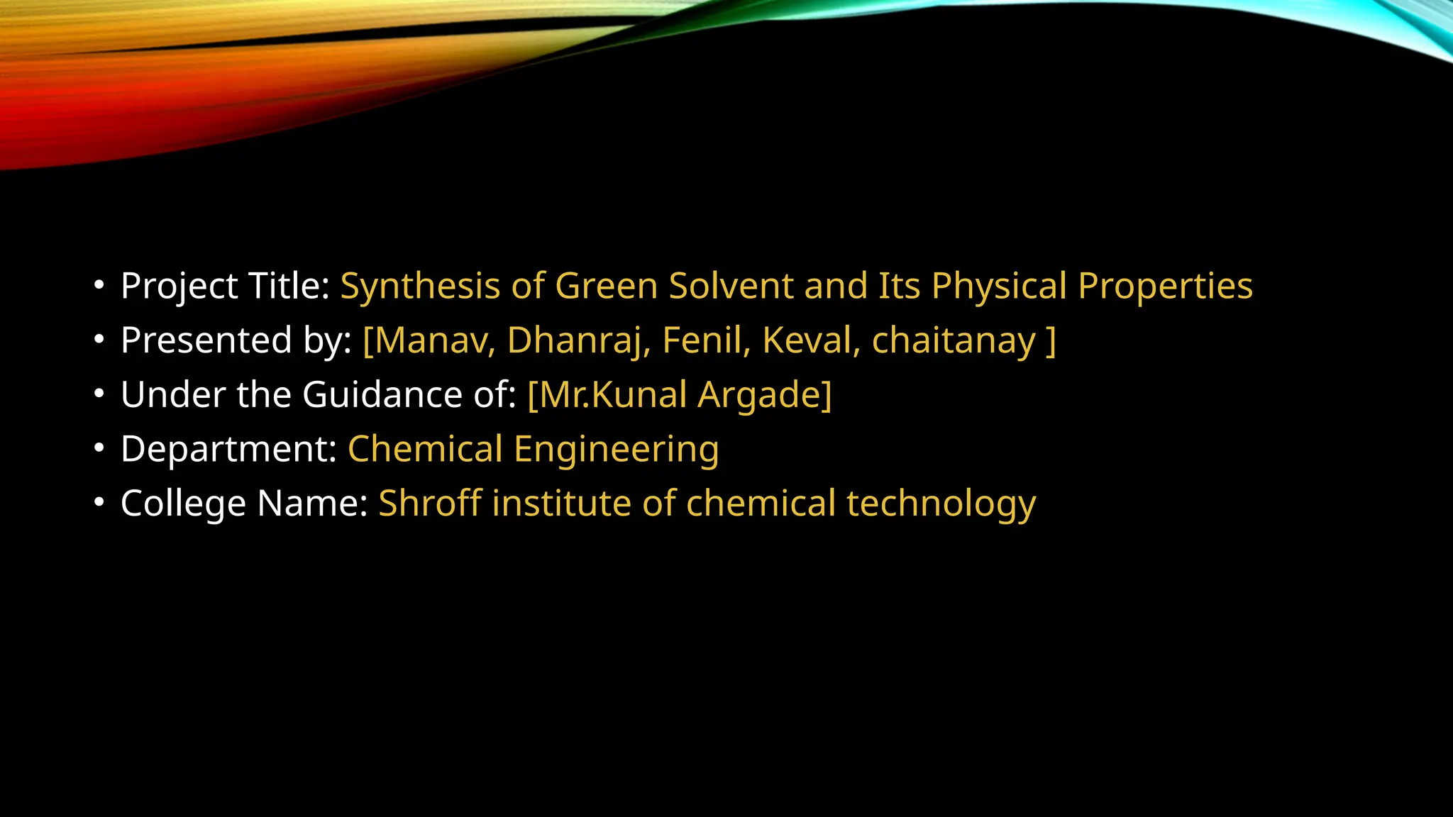 Synthesis of Green Solvent and Its Physical Properties.pptx