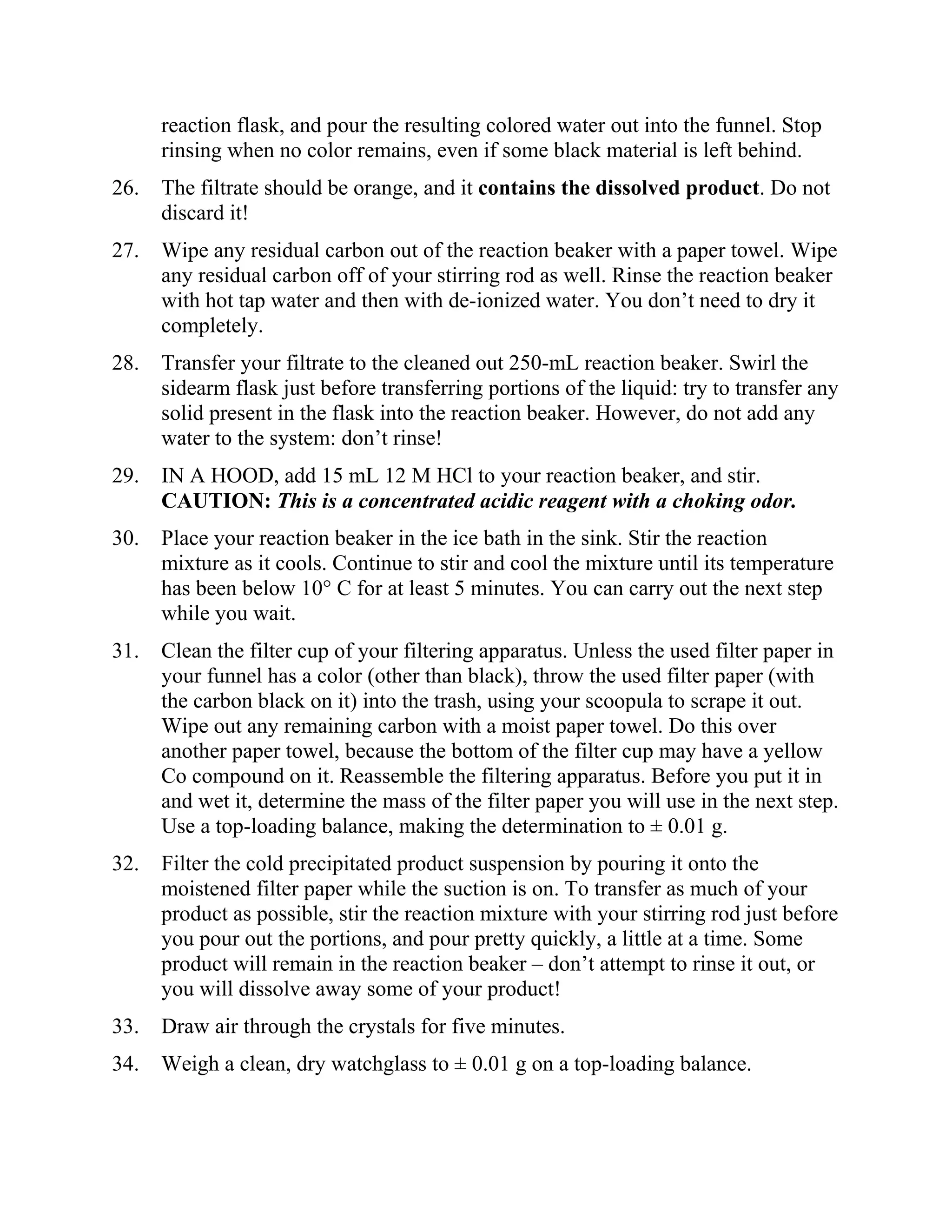 Synthesis of hexaammine cobalt (iii) chloride | PDF