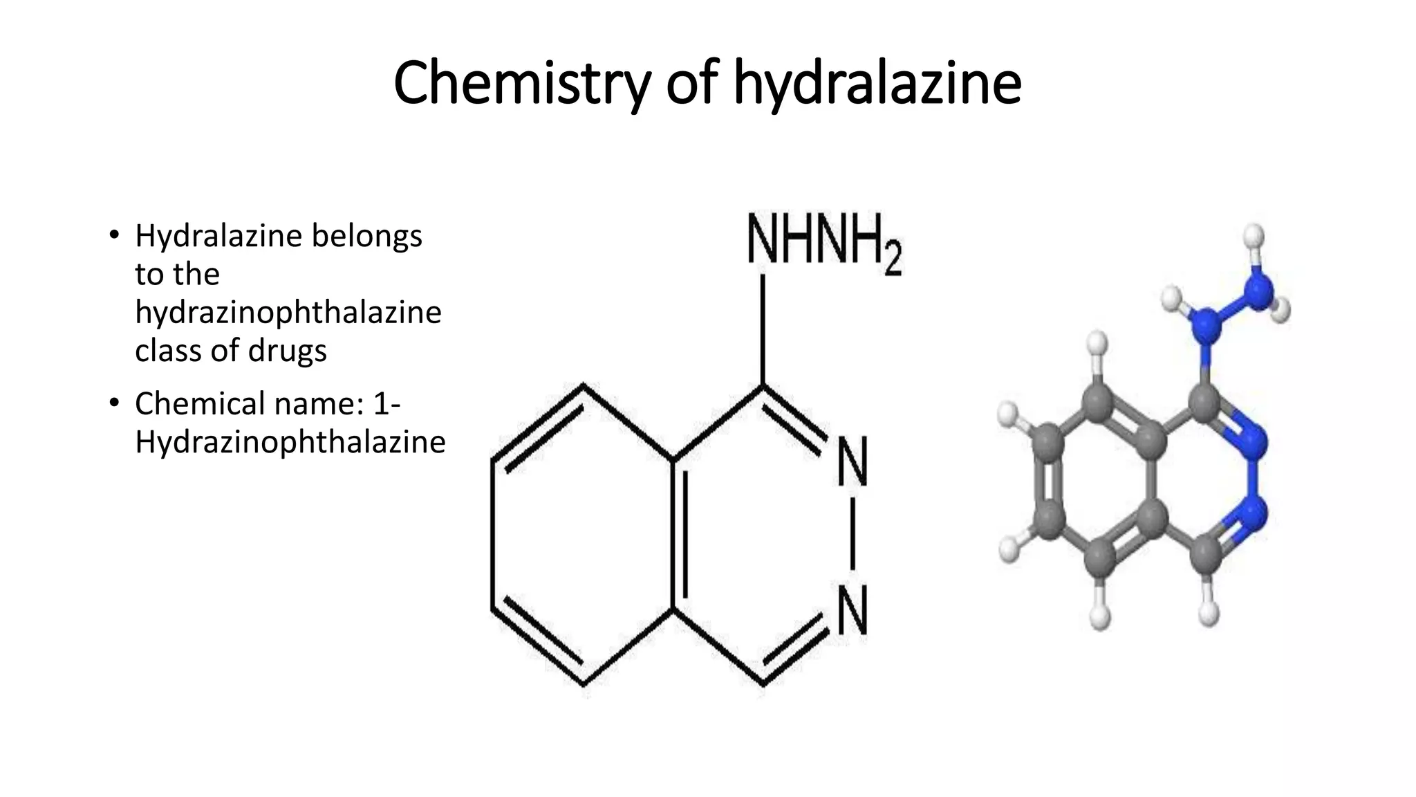 Synthesis of hydralazine | PPTX