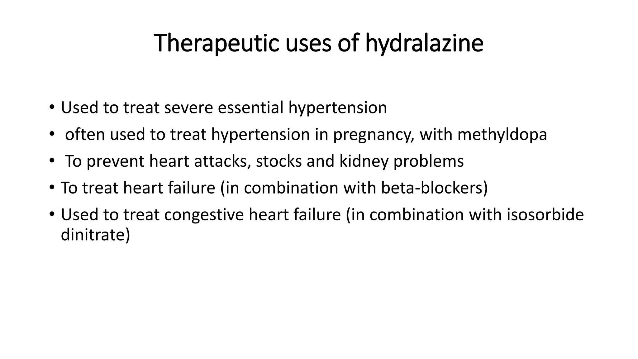 Synthesis of hydralazine | PPTX