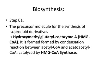 Synthesis of isoprenoid compounds | PPTX