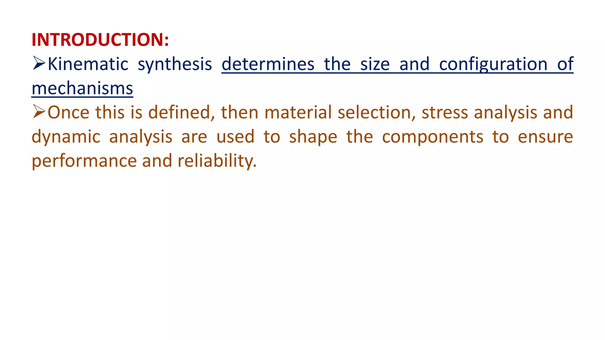 Synthesis of Mechanism | PPTX