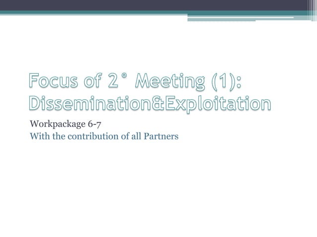 Synthesis of meetings | PPTX | Social Networking | Internet