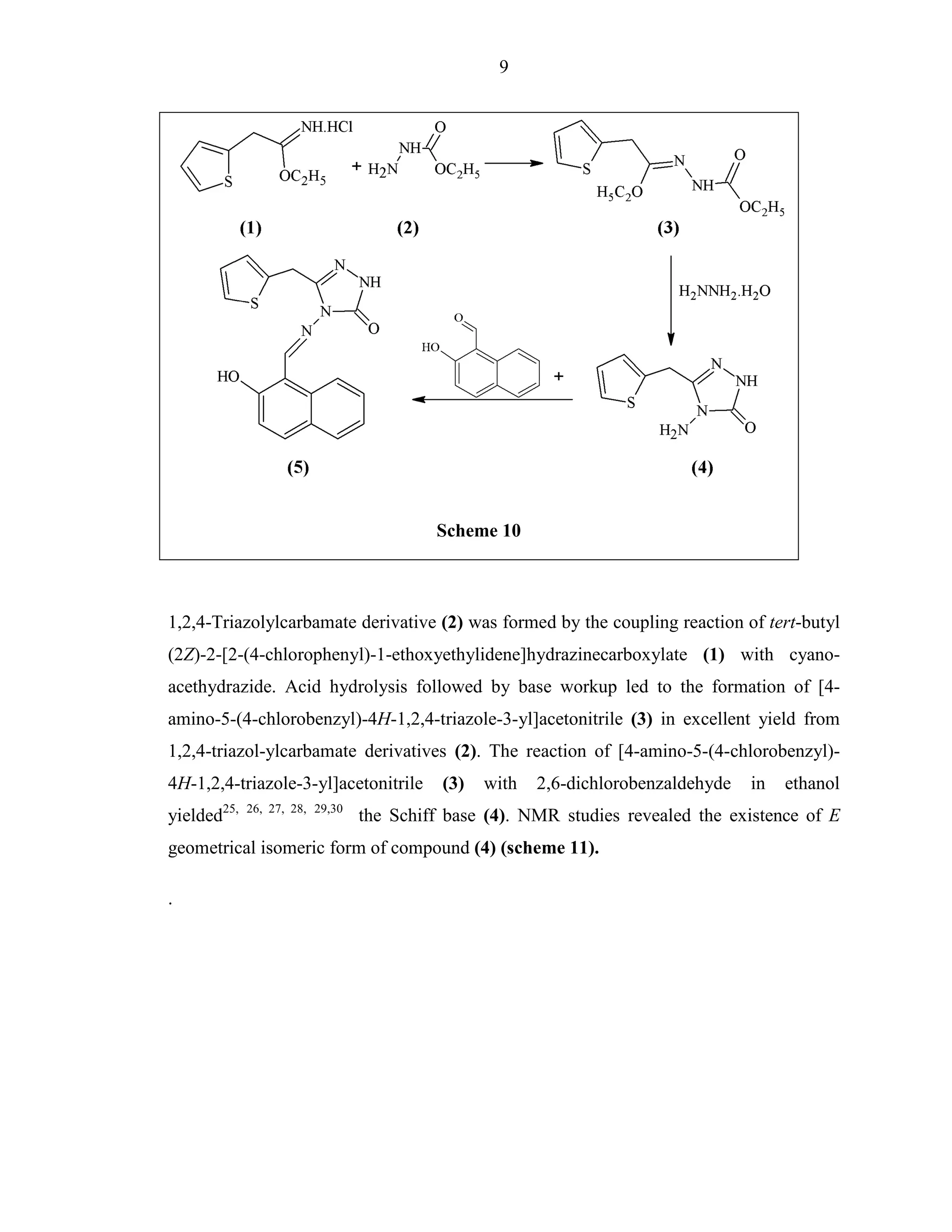 Synthesis of metal based biologically active derivatives of triazole ...