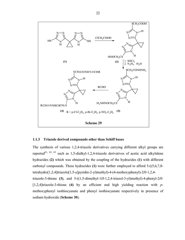 Synthesis of metal based biologically active derivatives of triazole ...