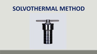 Synthesis of nanomaterials by arju | PPTX