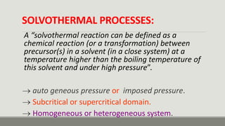 Synthesis of nanomaterials by arju | PPTX
