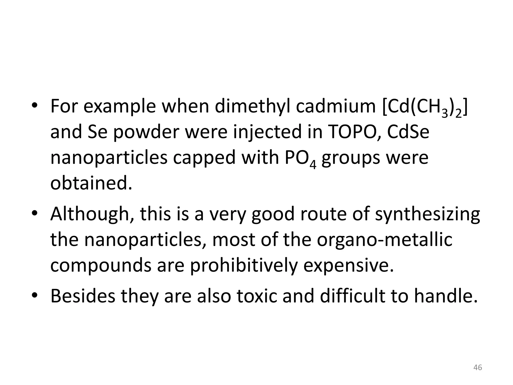 Synthesis of Nanomaterials: Chemical Methods | PPTX