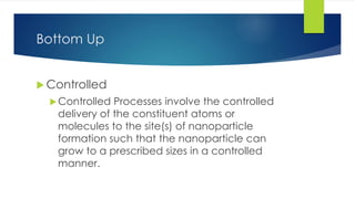 Synthesis of Nano Materials | PPTX