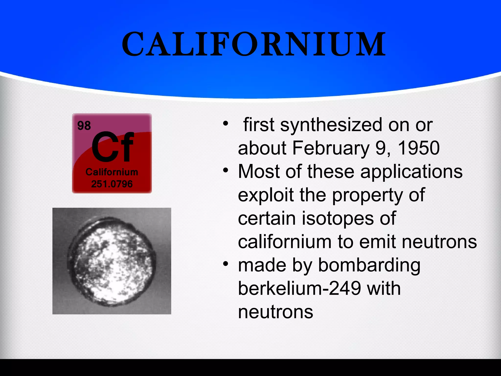 Synthesis of the New Elements in the Laboratory | PPT