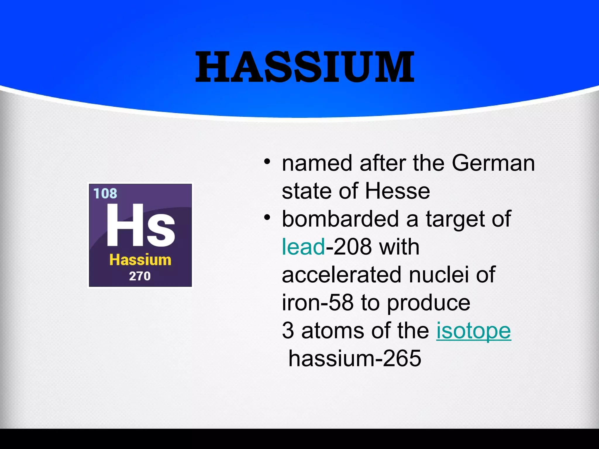Synthesis of the New Elements in the Laboratory | PPT