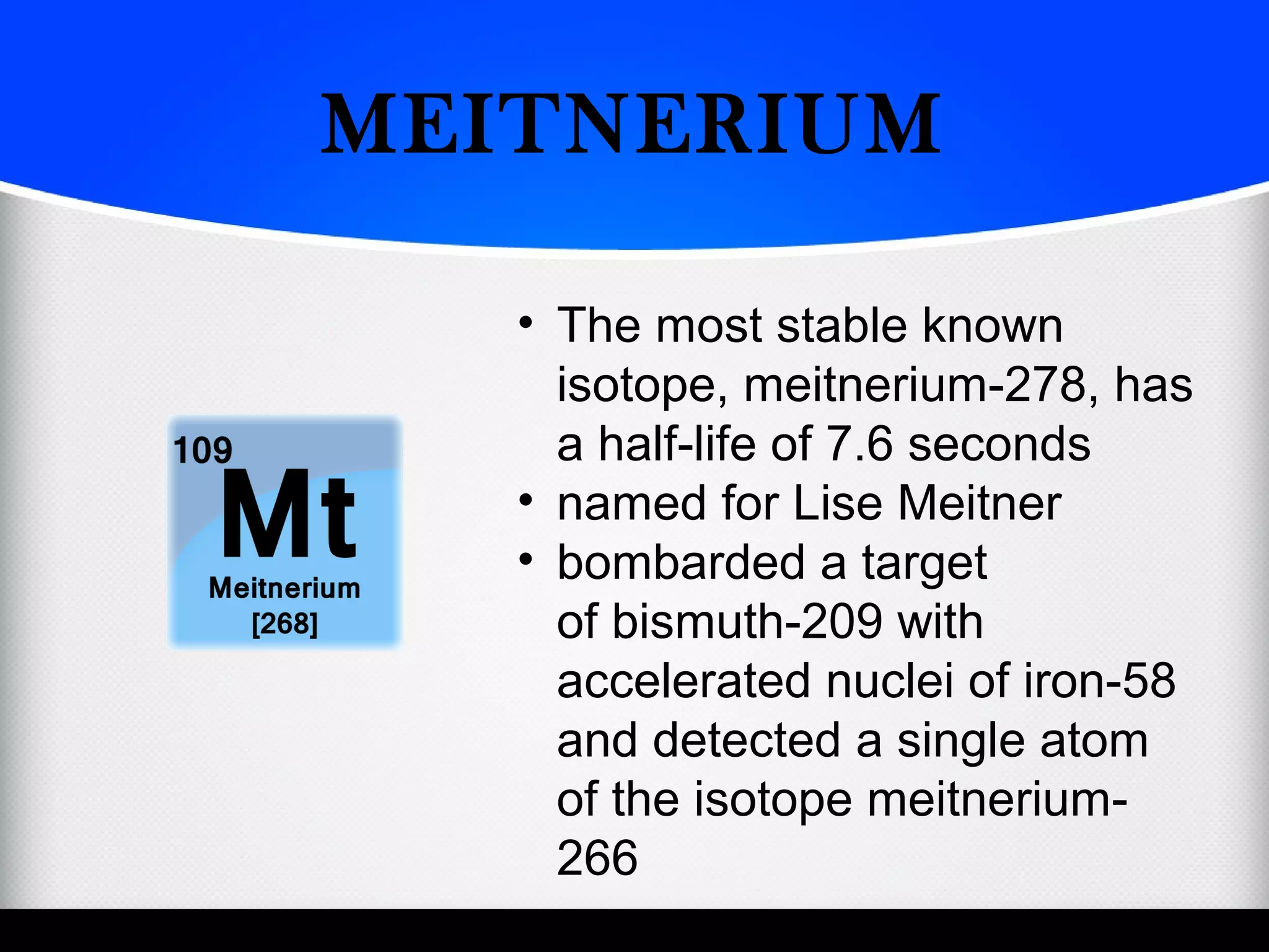 Synthesis of the New Elements in the Laboratory | PPT