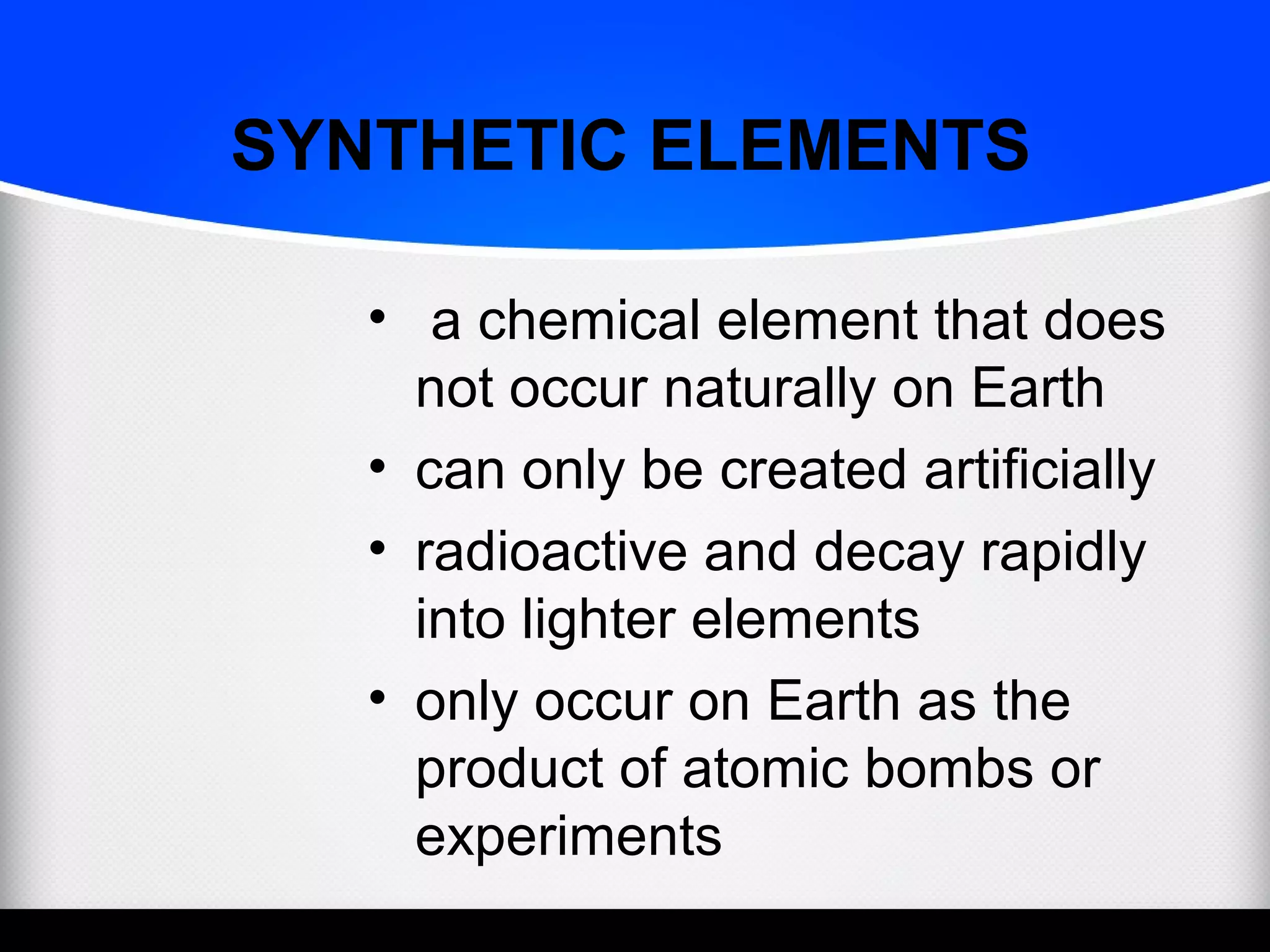Synthesis of the New Elements in the Laboratory | PPT