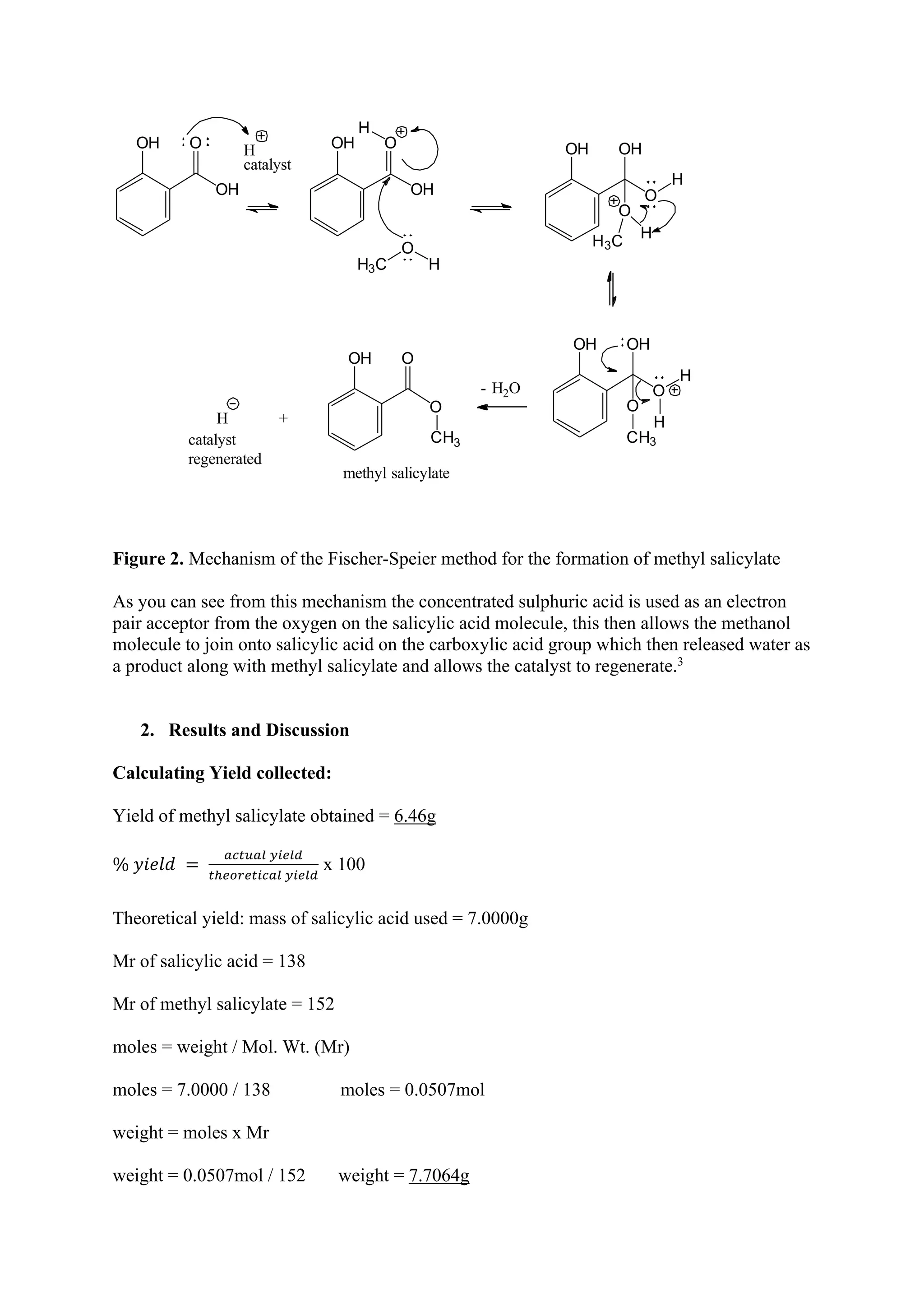 Synthesis of oil of wintergreen flr | PDF