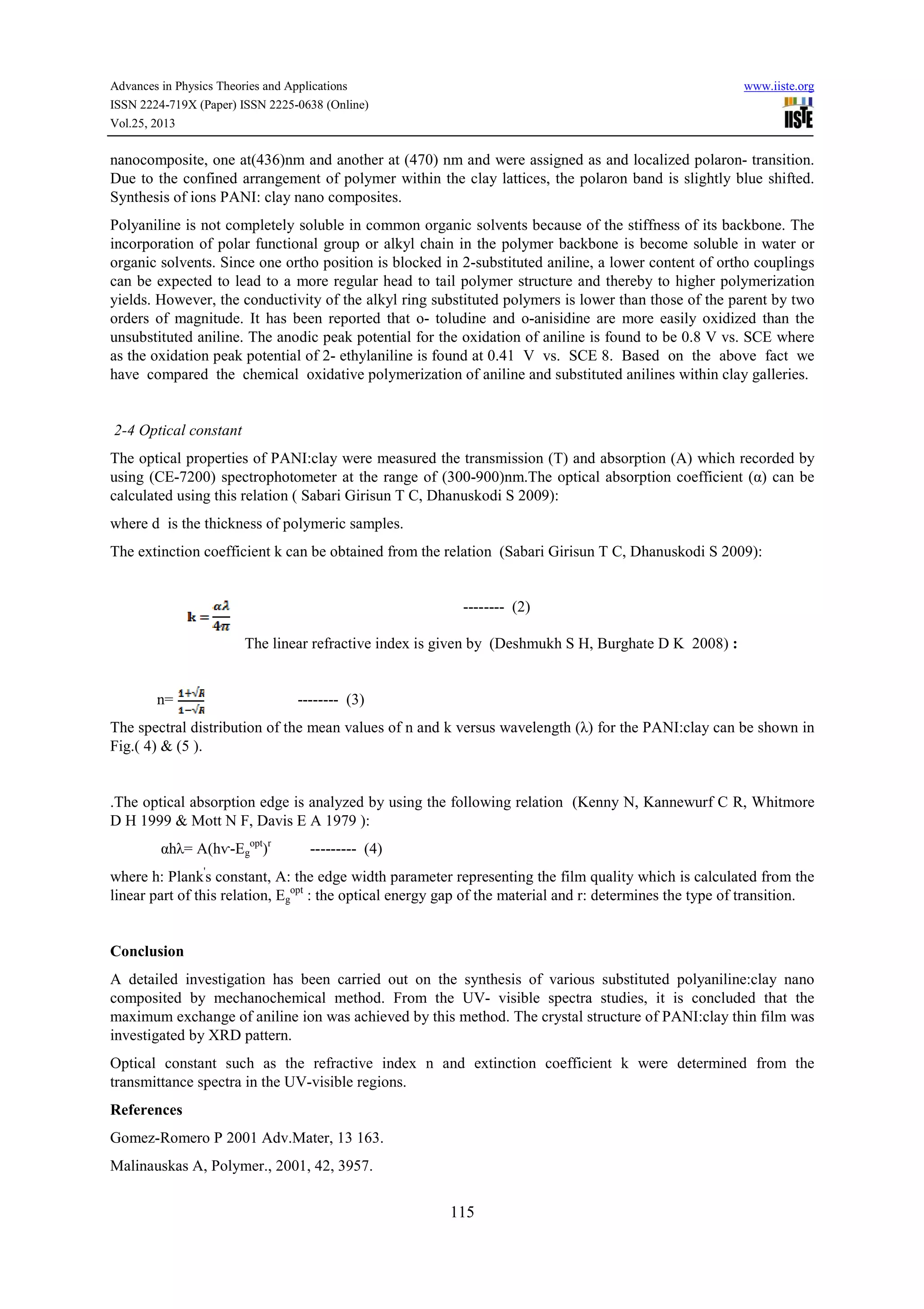 Synthesis of polyaniline | PDF