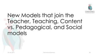 Teachers’ Pedagogical Knowledge Models Past and Present. Tracey ...