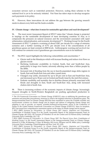Synthesis of the thematic reports on agriculture and land, rural ...