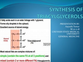 Synthesis of triacyl | PPT