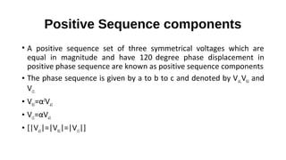 Synthesis of unsymmetrical phasors from their symmetrical components | PPT