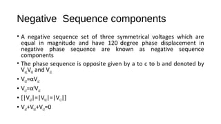Synthesis of unsymmetrical phasors from their symmetrical components | PPT
