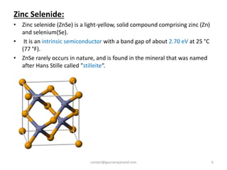 Synthesis of zn se nanocrystals (1) | PPTX