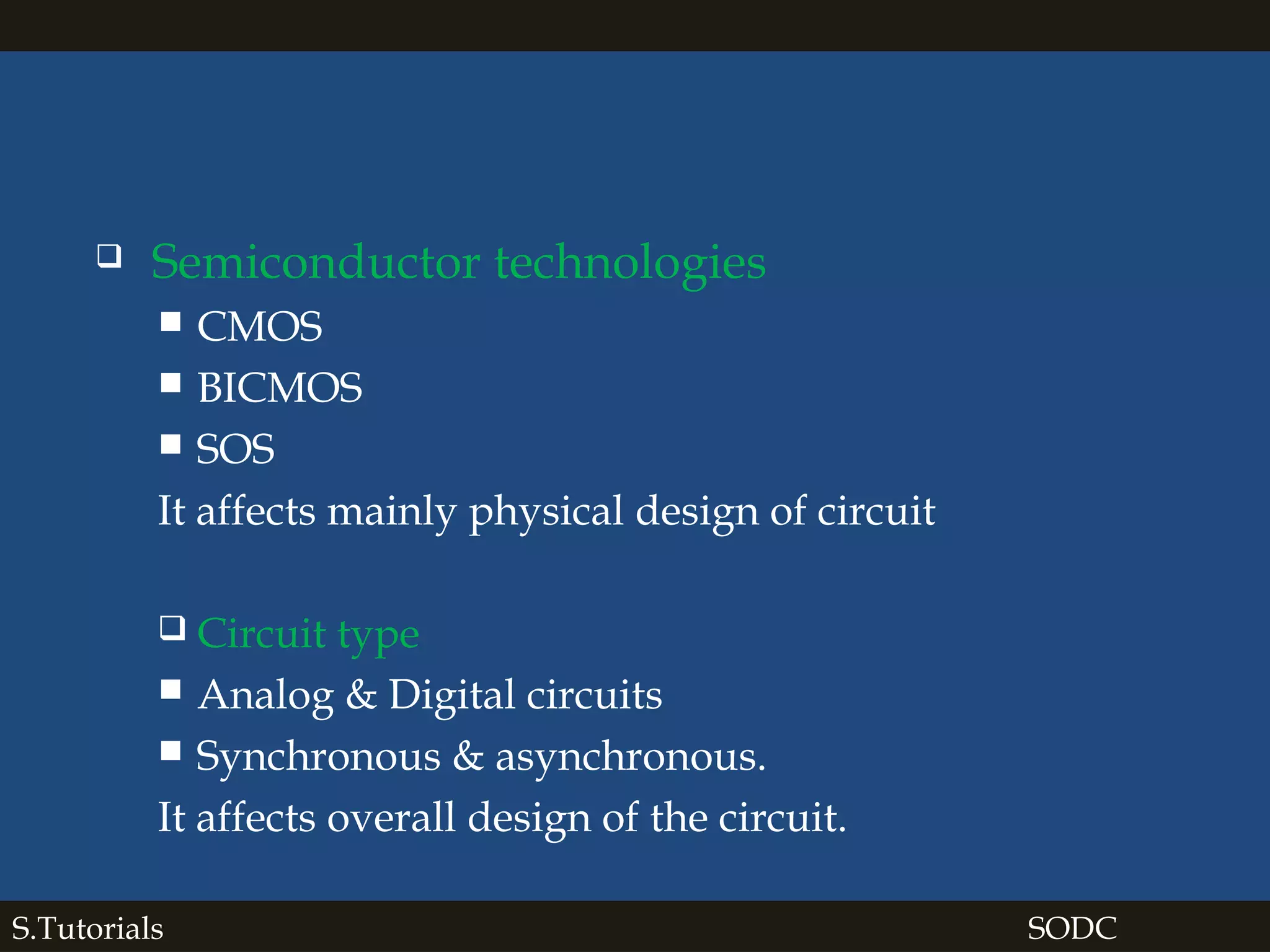 Synthesis & optimization of digital circuits | PPT