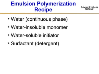 Synthesis poly | PPT