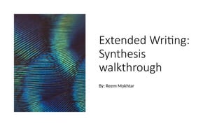 Synthesis academic writing english PPT.pptx