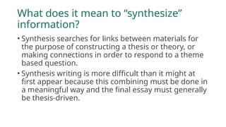Synthesis academic writing english PPT.pptx