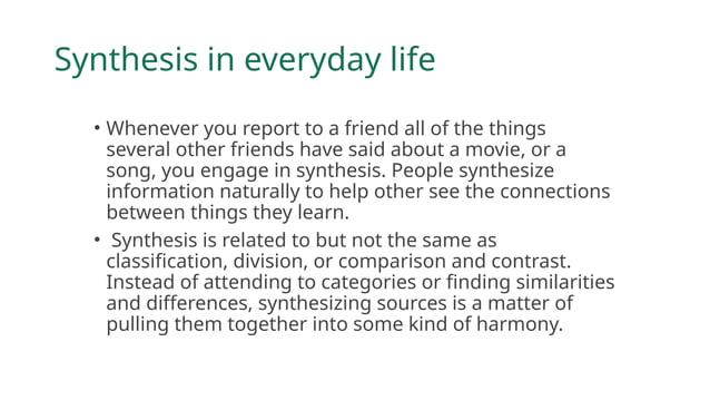 Synthesis academic writing english PPT.pptx | Homework and Study ...