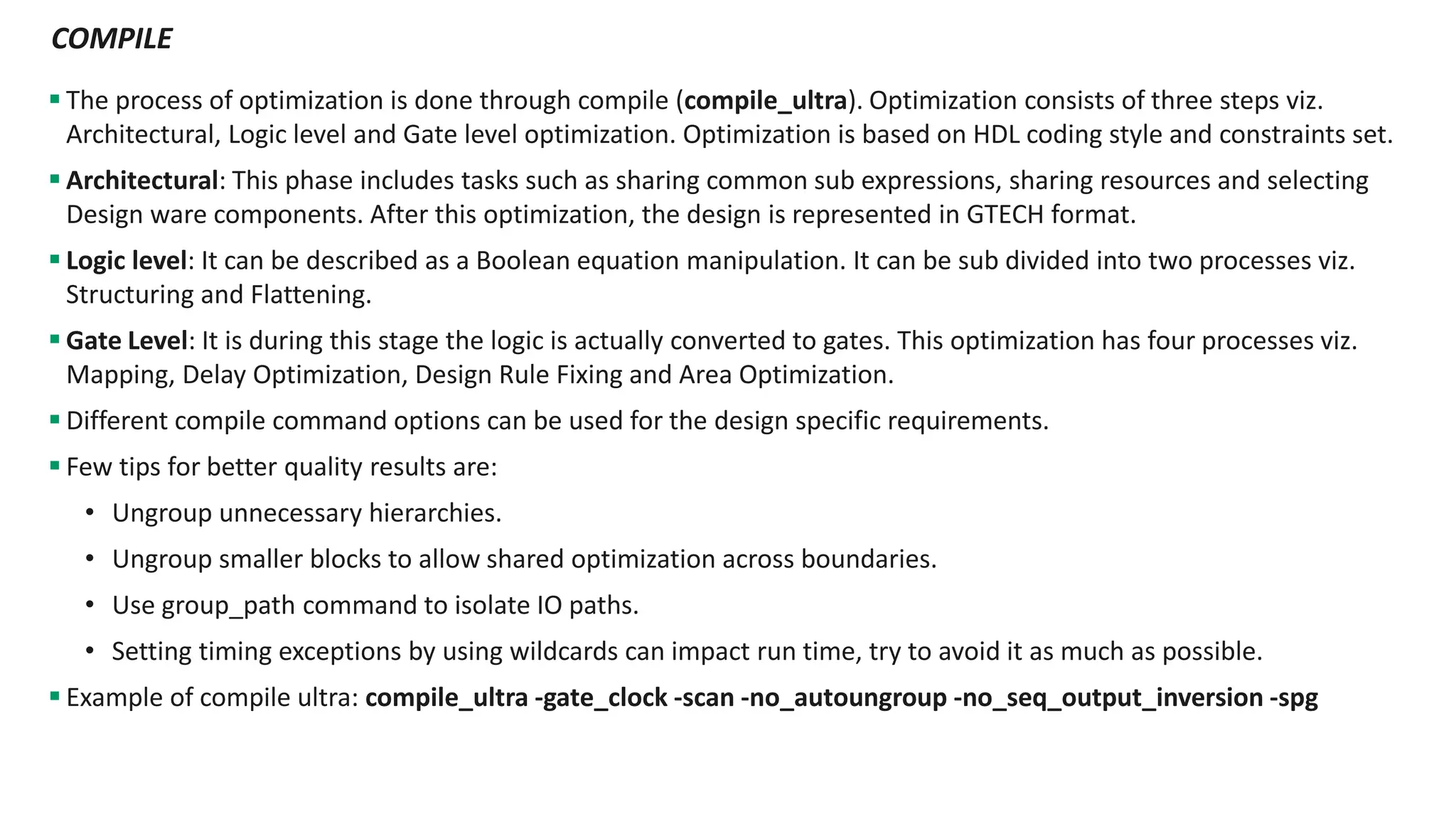 Synthesis and Optimization in Vlsi design | PDF