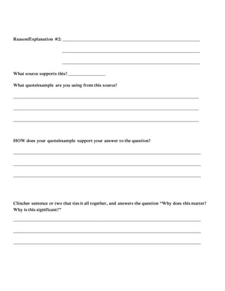 paragraph planning sheet | DOCX