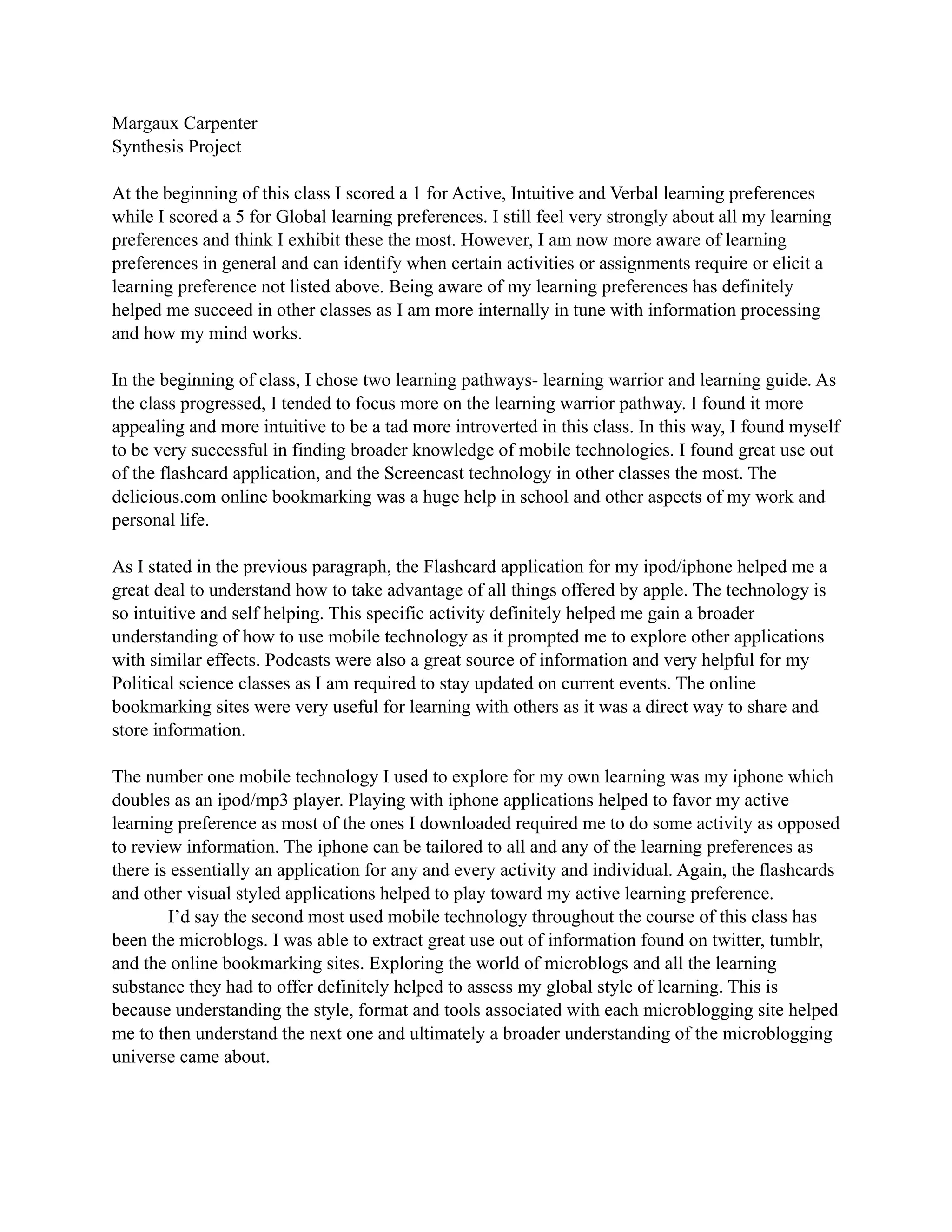 Synthesis project | PDF