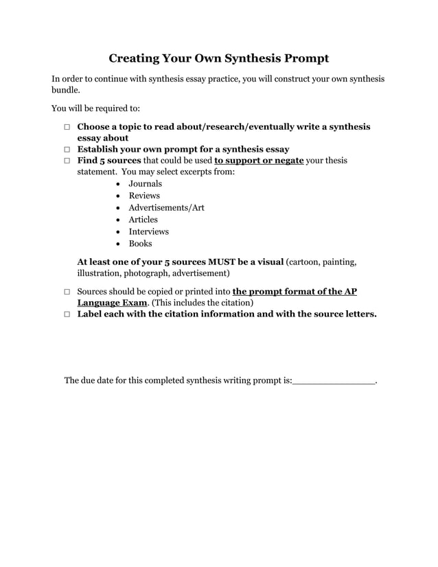 Synthesis project | PDF