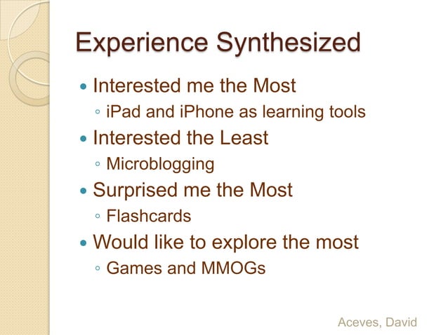 Synthesis project ppt | PPT