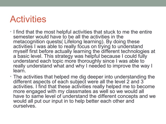 Synthesis project activity 3 | PPT