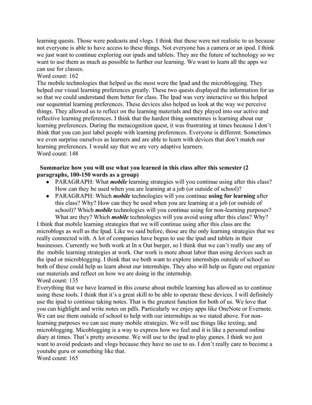 Synthesis questmobilelearning | PDF