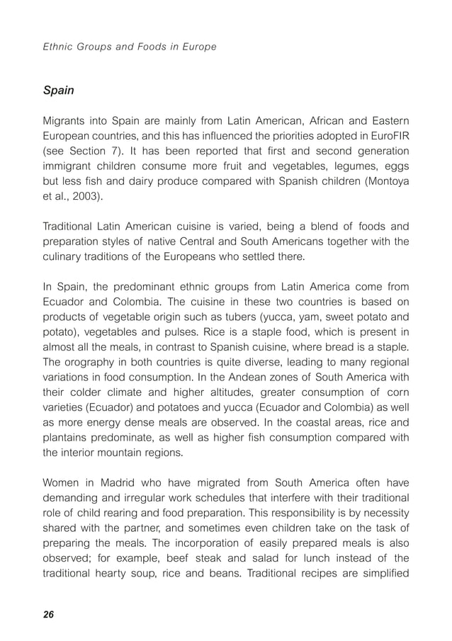Synthesis Report 3 Ethnic groups and foods in Europe | PDF